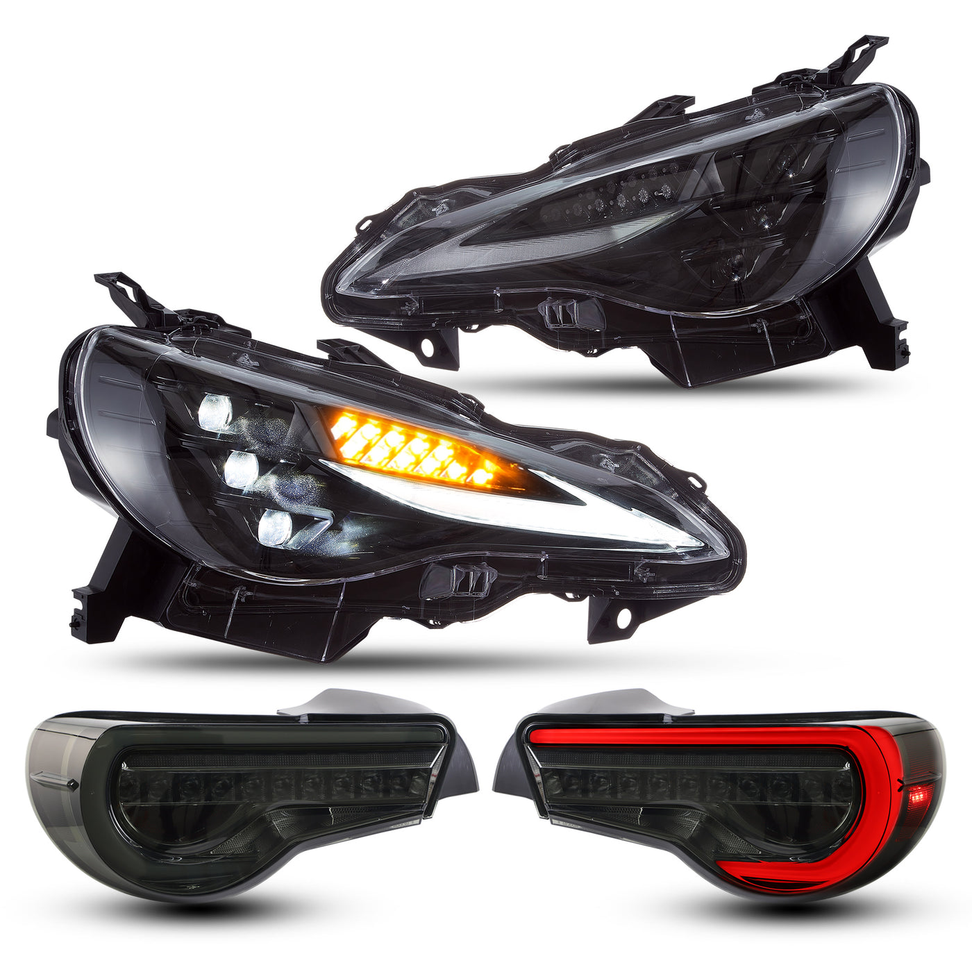 VLAND LED RGB Headlights Tail Lights Combo For Toyota 86 GT86 Subaru ...