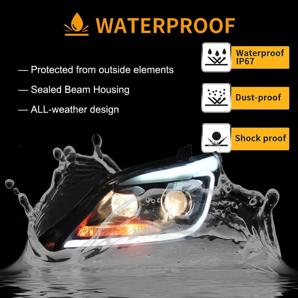 VLAND LED Projector Headlights For Toyota Innova 2012-2015 1st Gen AN40 ...