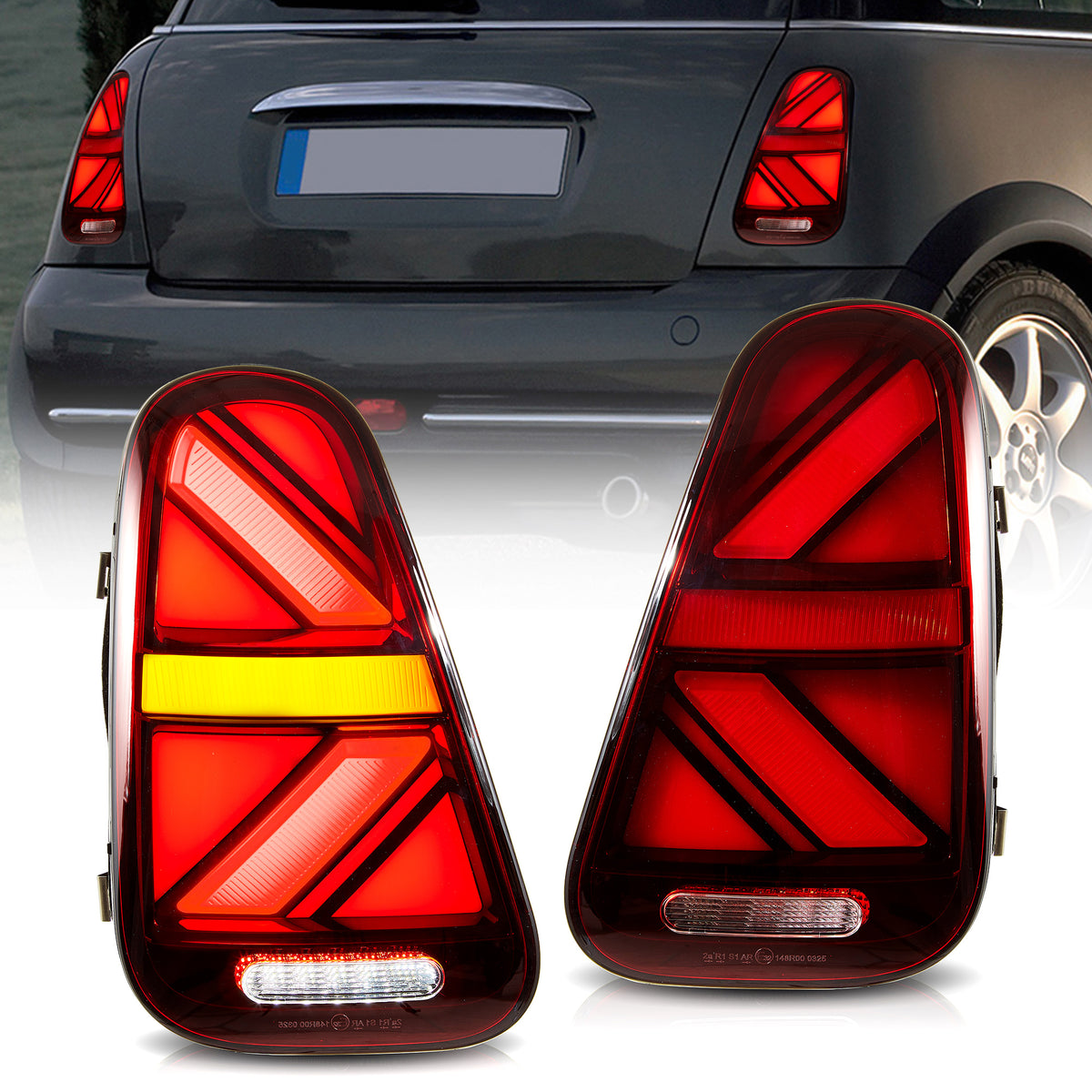 VLAND LED Tail Lights For BMW Mini Cooper [Mini Hatch/Cabrio] R50 R52 ...