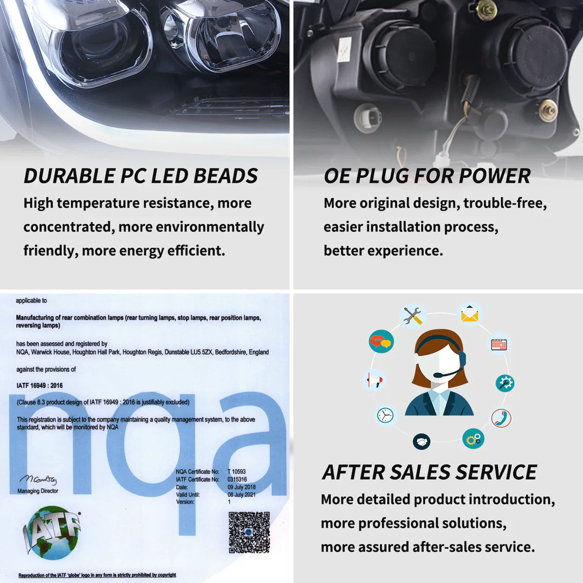 VLAND LED Projector Headlights For Toyota Avanza 2012-2015 2nd Gen F650 ...