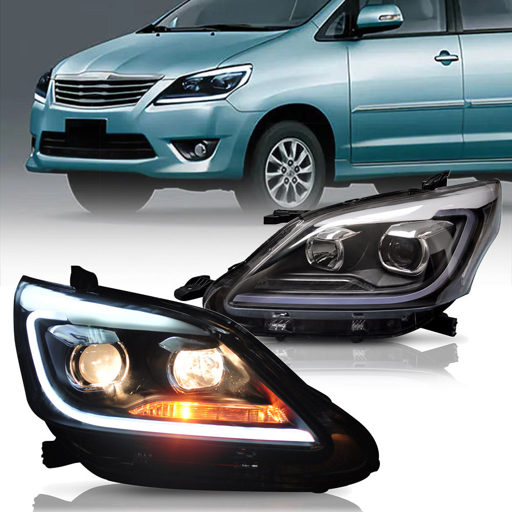 VLAND Projector Headlights For Toyota Innova 2012-2015 1st Gen AN40 2nd ...