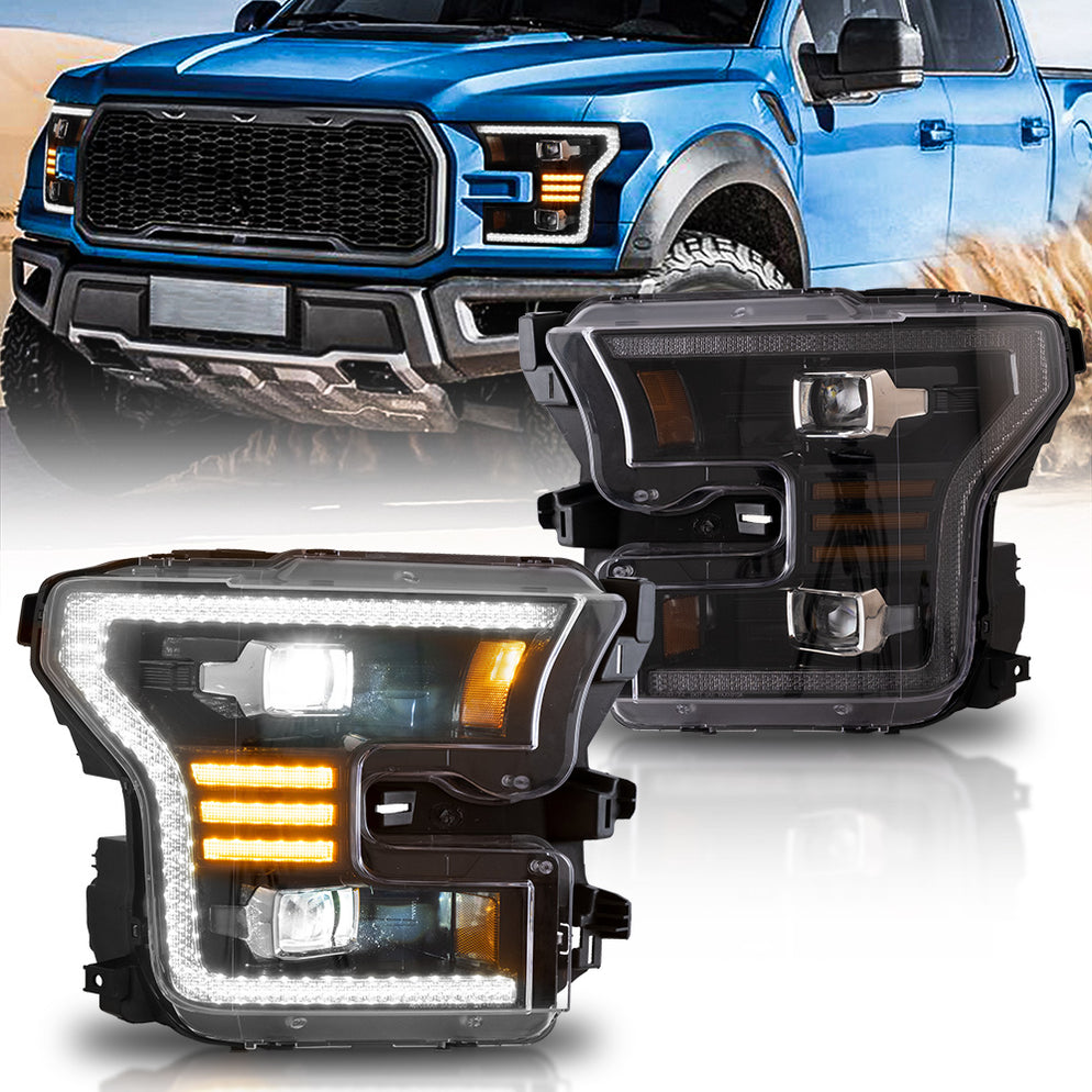 VLAND OLED Headlights and Tail Lights For Ford F150 13th Gen Pickup ...