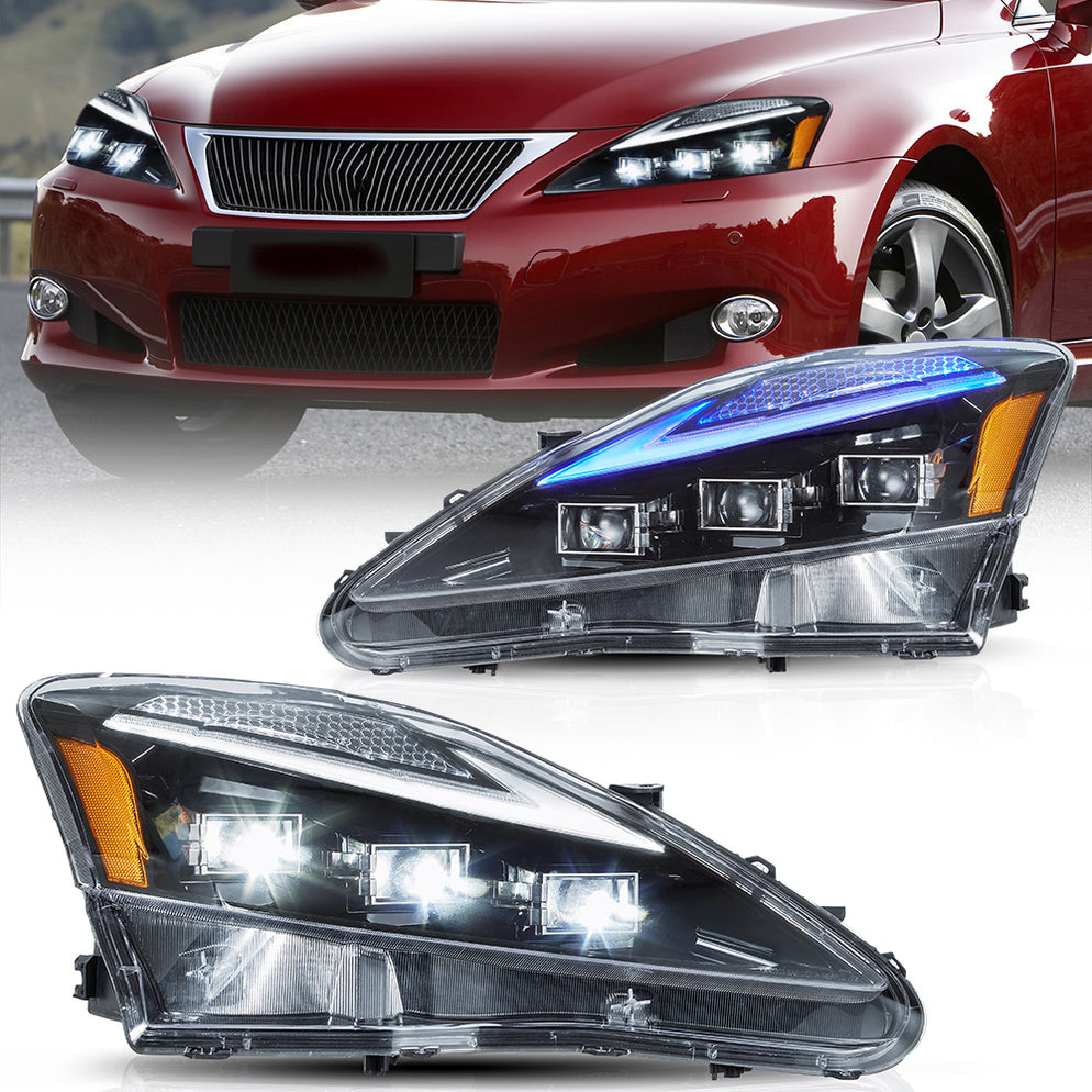 VLAND Full LED Headlights For Lexus IS250 & IS350 & ISF [XE20] 2005 ...