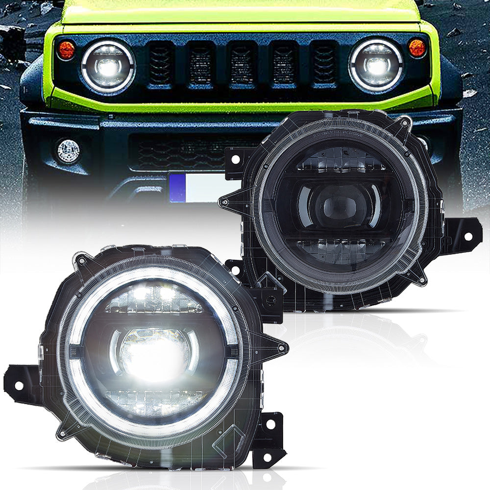 VLAND LED Dual Beam Headlights For Suzuki Jimny 2018-2023 With Start-up ...