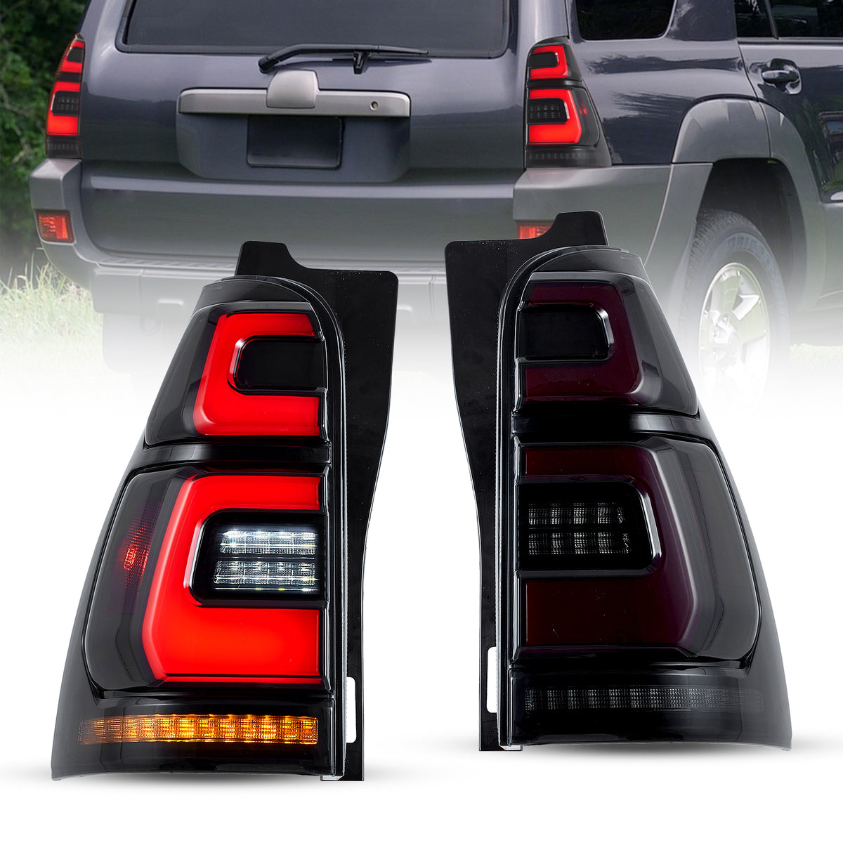 VLAND LED Taillights For Toyota 4Runner 2003-2009 Rear Tail Lights Assembly