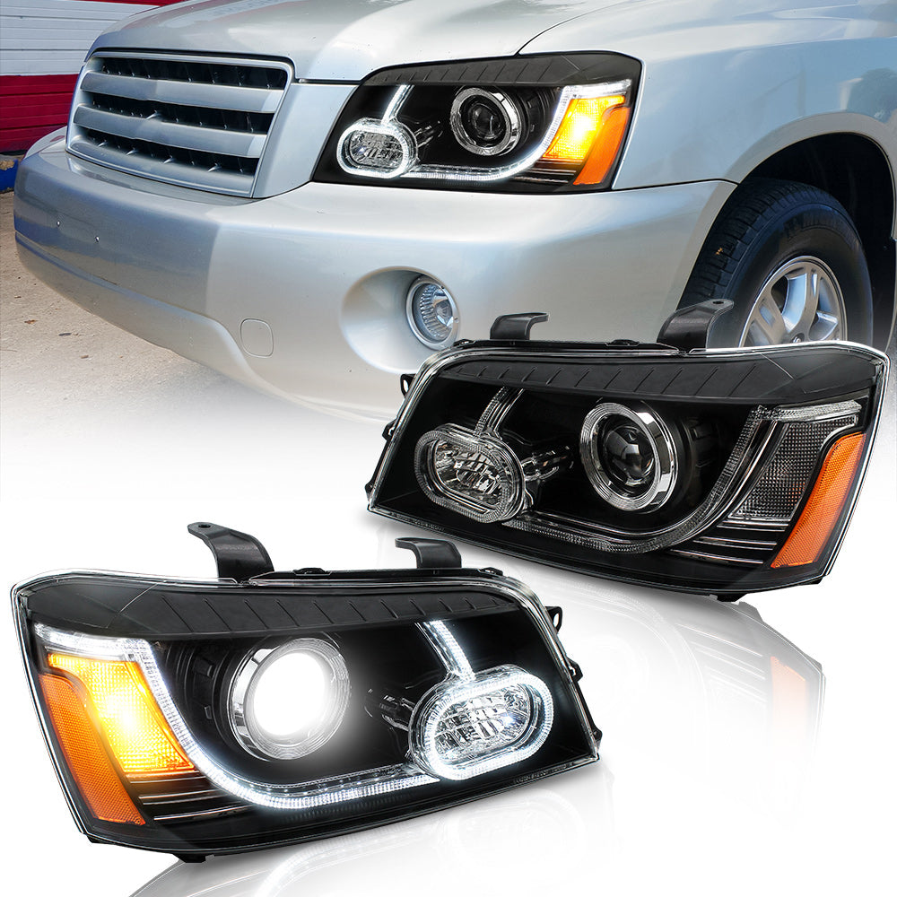 VLAND LED Projector Headlights For Toyota Highlander 2001-2007 1st Gen XU20