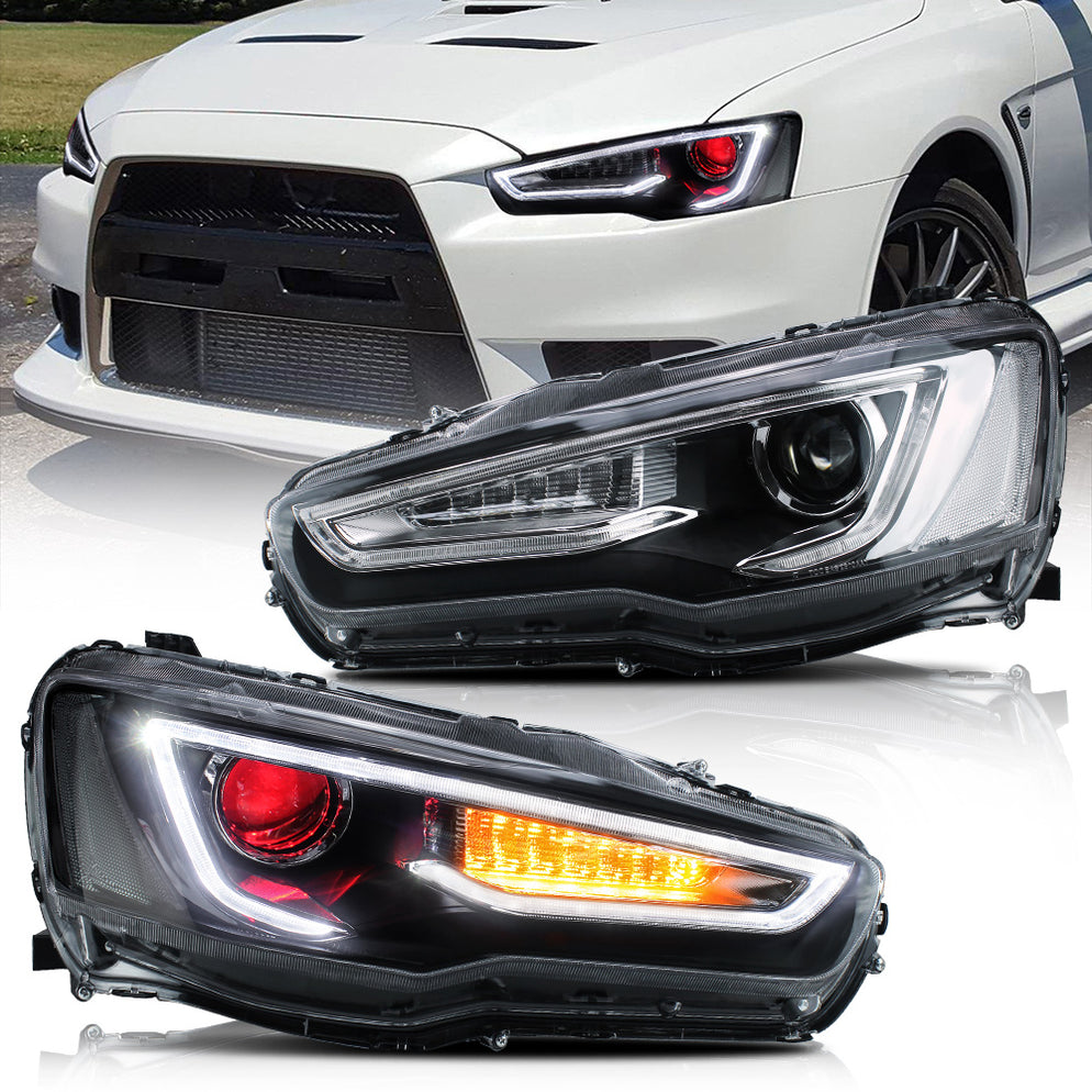VLAND Demon Eye Headlights For Mitsubishi Lancer GT EVO X 2008-2018