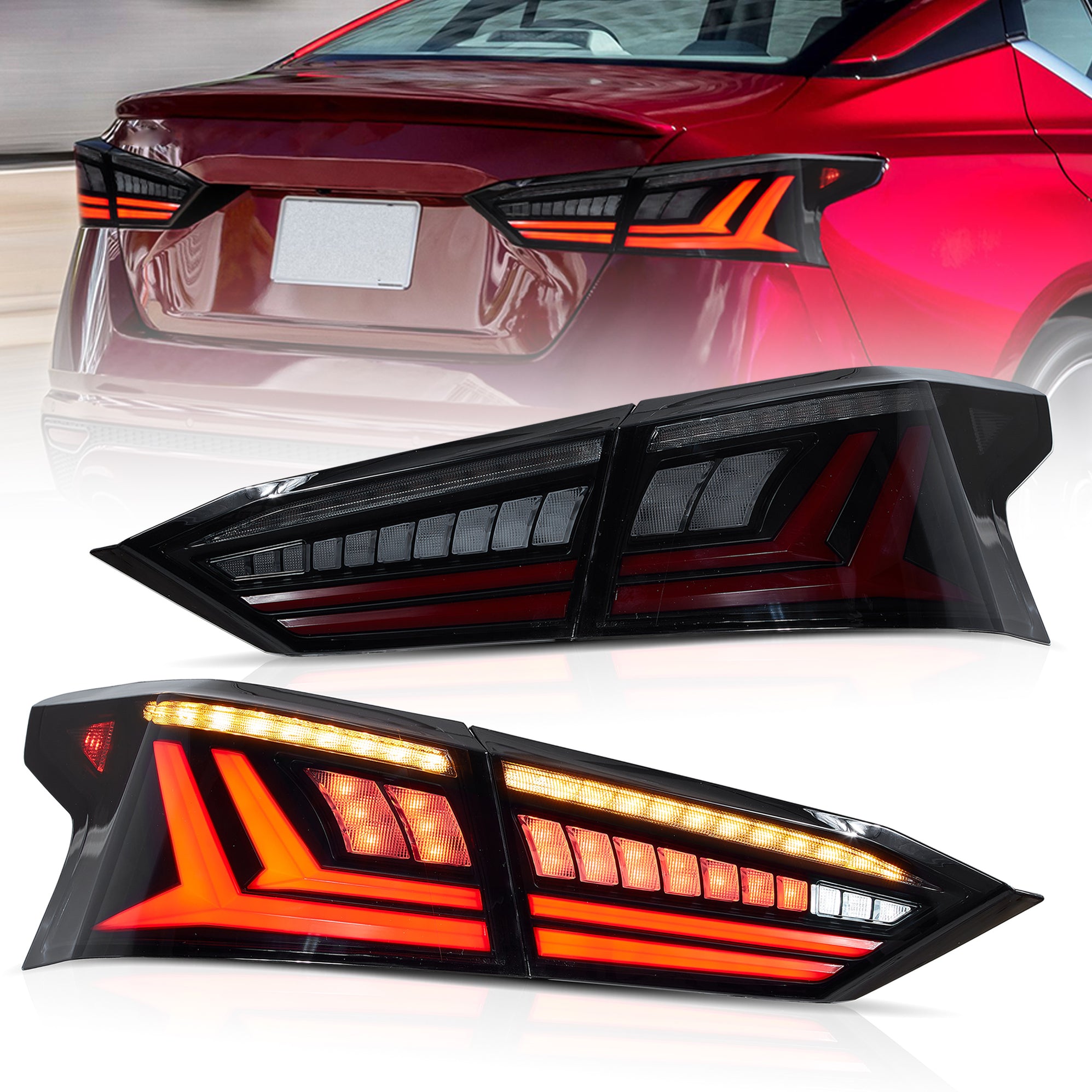 VLAND LED Tail Lights For Nissan Altima Teana 2019-2021 Rear Lamps