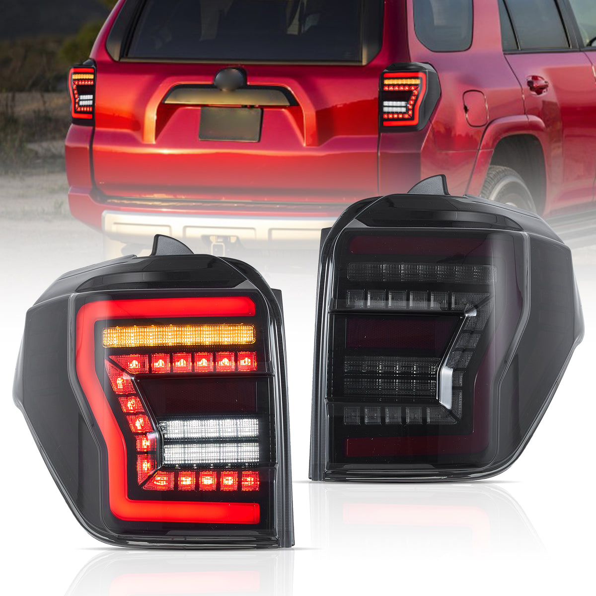 VLAND Full LED Taillights For Toyota 4Runner 2010-2024 Rear Tail Lights ...