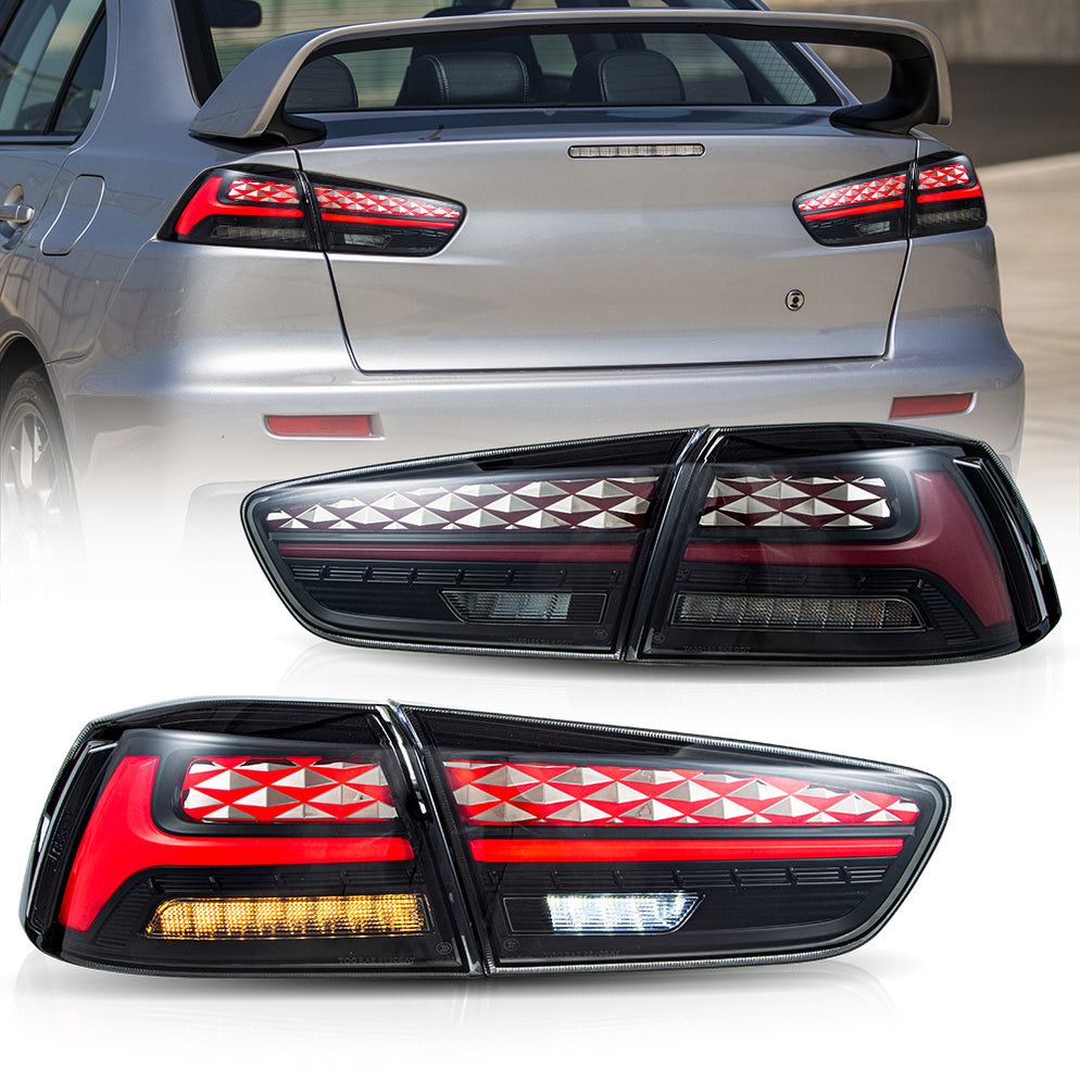 VLAND LED Tail Lights For Mitsubishi Lancer GT Evolution EVO X 2008 ...