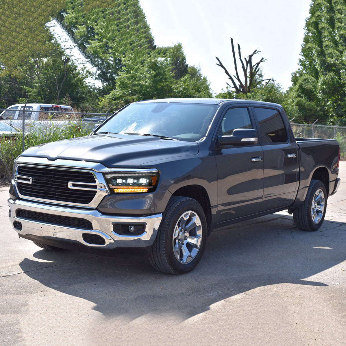 VLAND Matrix Projector Headlights For Dodge RAM 1500 2019-2024 5th Gen ...