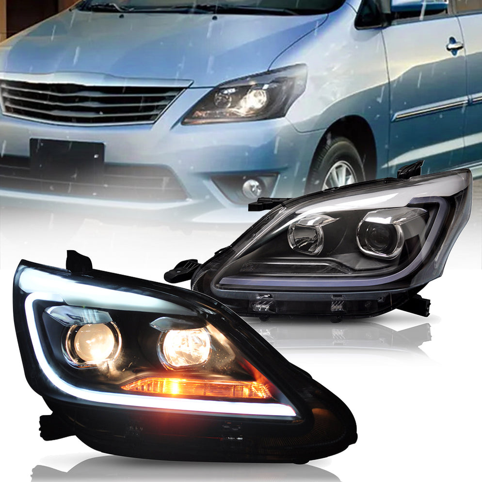 VLAND LED Projector Headlights For Toyota Innova 2012-2015 1st Gen AN40 ...