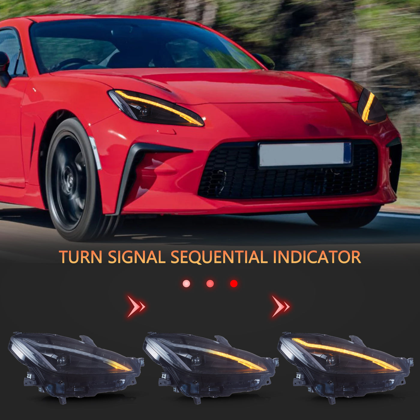 VLAND LED Headlights For Toyota GR86 / Subaru BRZ 2021-2024 ZD8 2n Gen