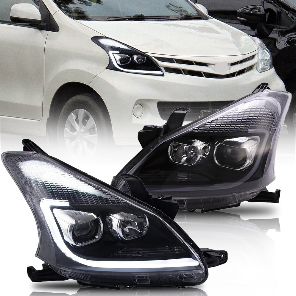 VLAND LED Projector Headlights For Toyota Avanza 2012-2015 2nd Gen F650 ...