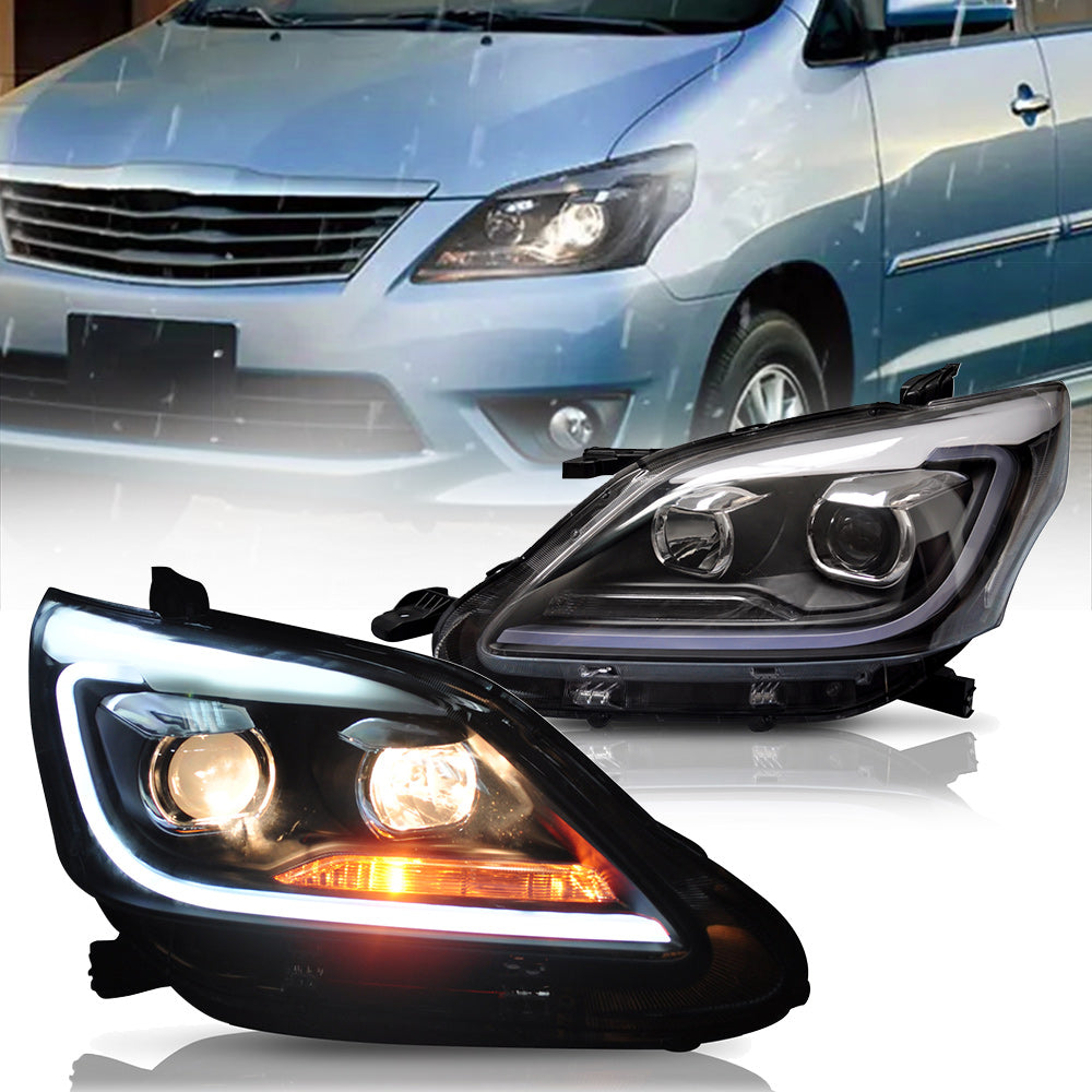 VLAND Projector Headlights For Toyota Innova 2012-2015 1st Gen AN40 2nd ...