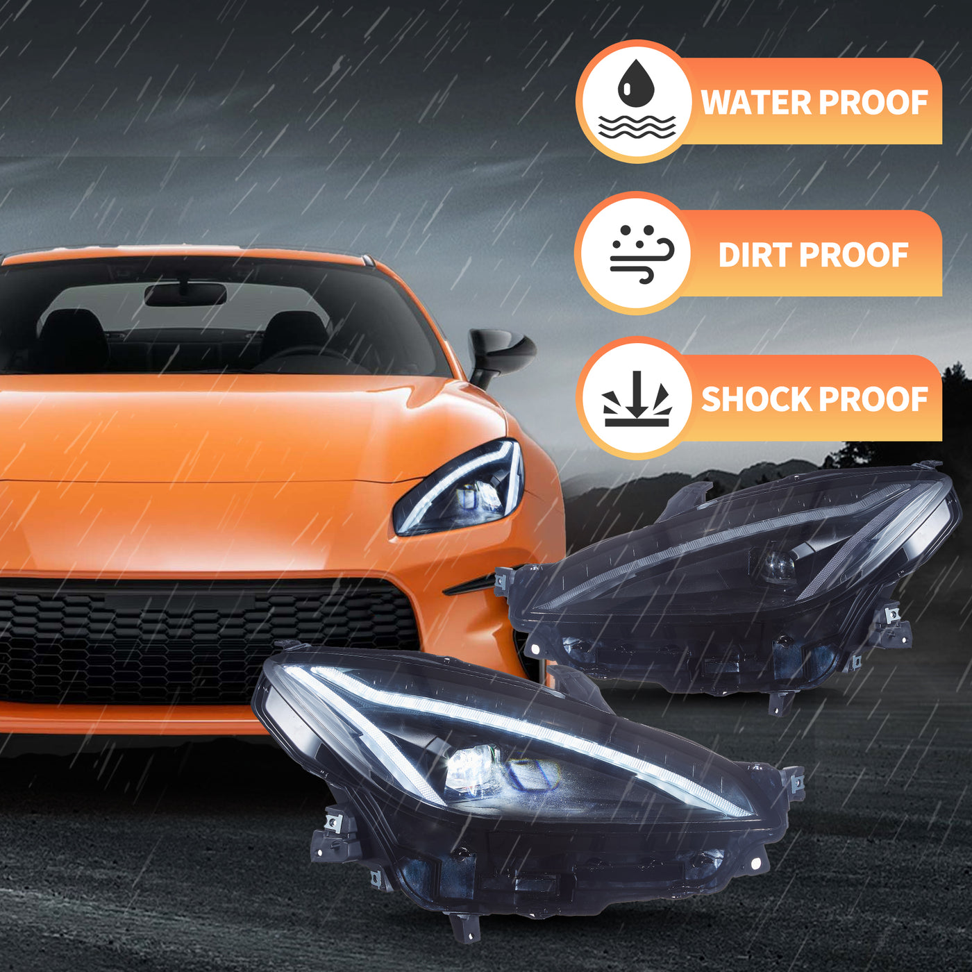 VLAND LED Headlights For Toyota GR86 / Subaru BRZ 2021-2024 ZD8 2n Gen