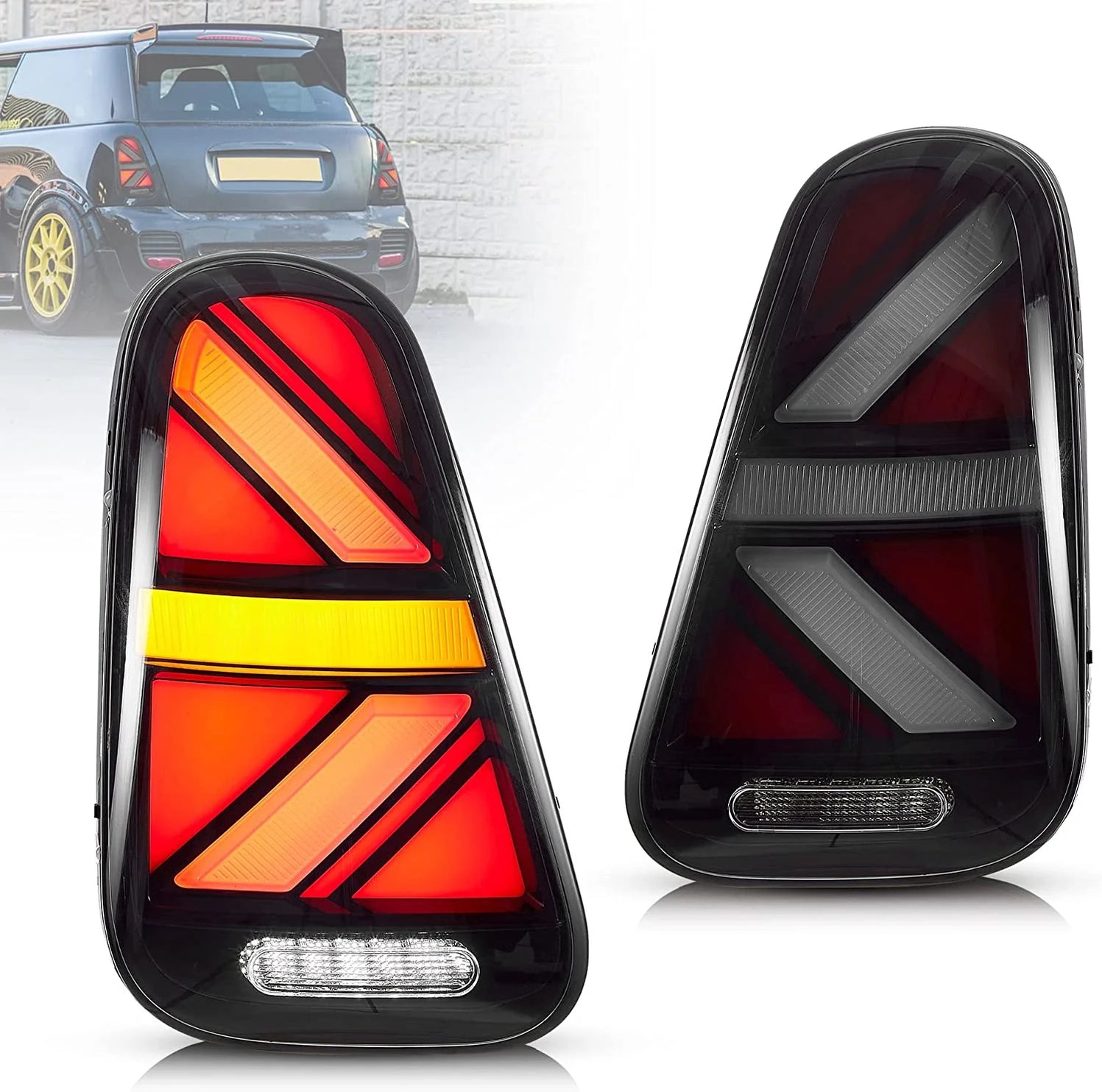 VLAND LED Tail Lights For BMW Mini Cooper [Mini Hatch/Cabrio] R50 R52 ...