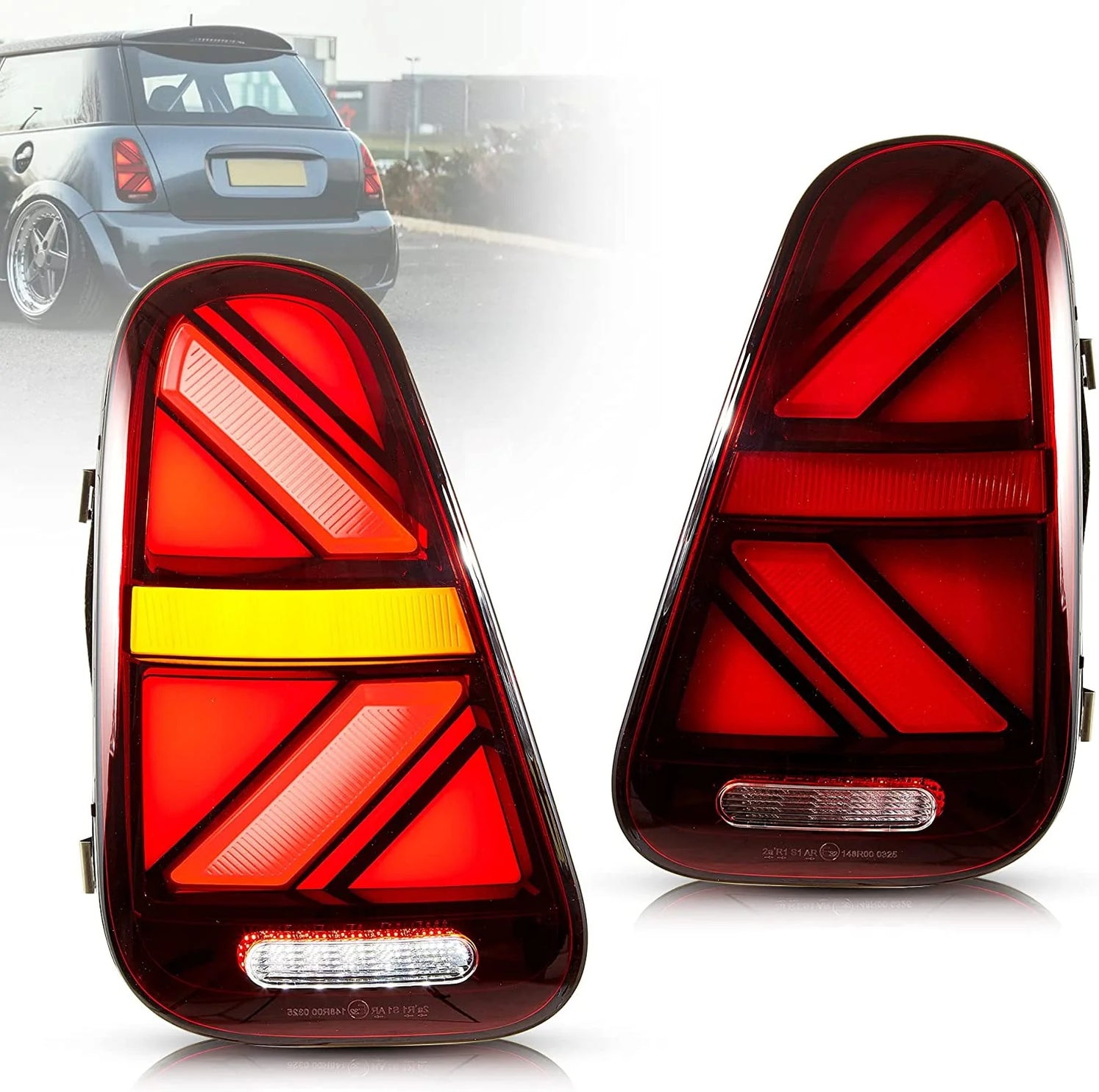 VLAND LED Tail Lights For BMW Mini Cooper [Mini Hatch/Cabrio] R50 R52 ...