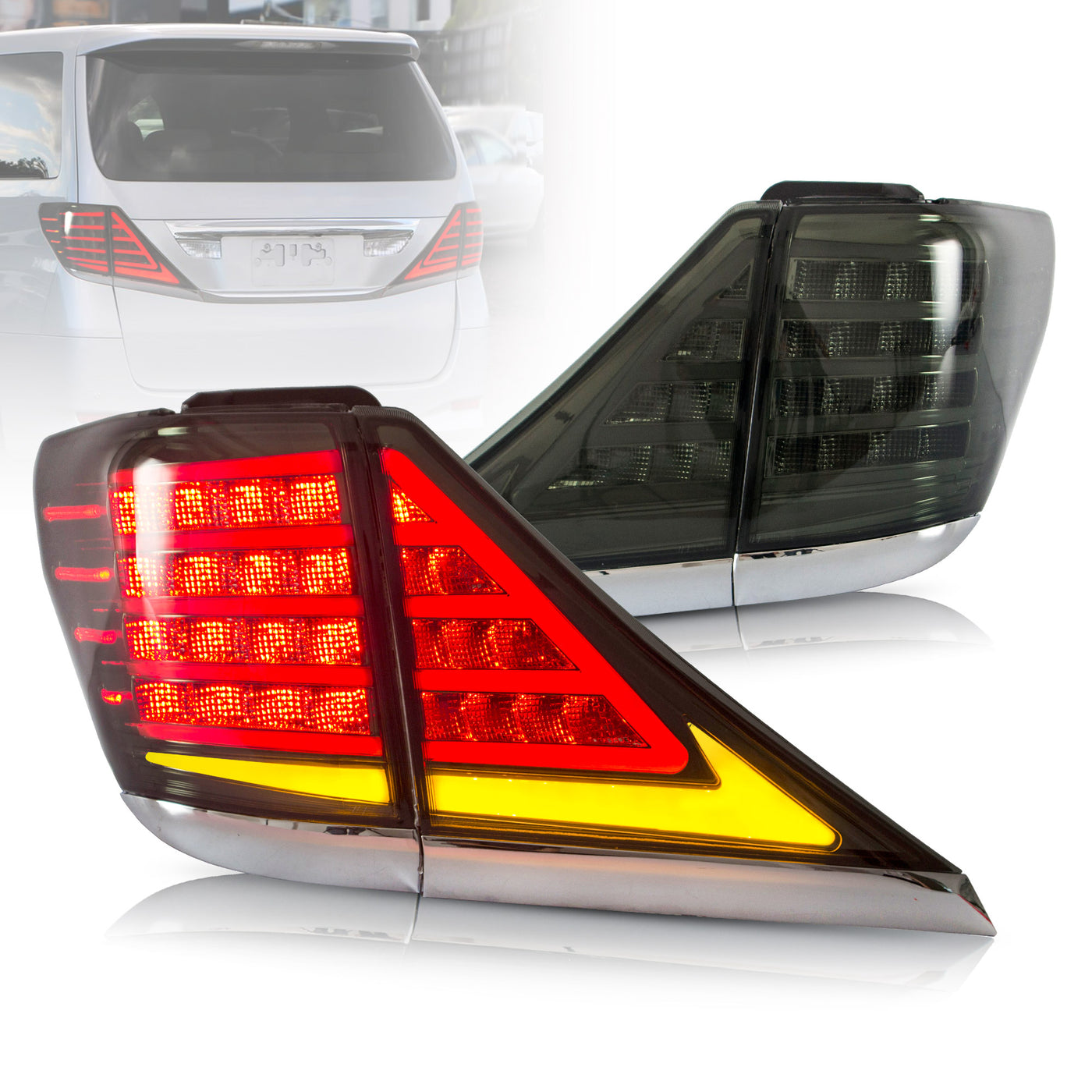 Vland Full LED Tail Lights For Toyota Verllfire / Alphard 2007-2013