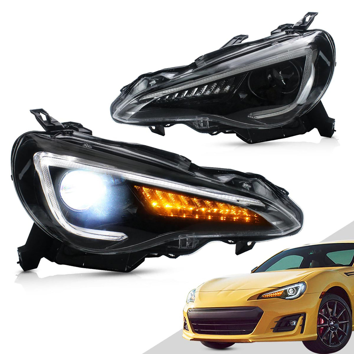 VLAND LED Headlights For Toyota 86/Subaru BRZ/Scion FR-S First Gen ZN6 ...