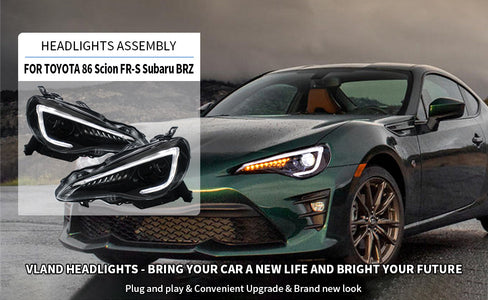 VLAND LED Headlights For Toyota 86/Subaru BRZ/Scion FR-S First Gen ZN6 ...