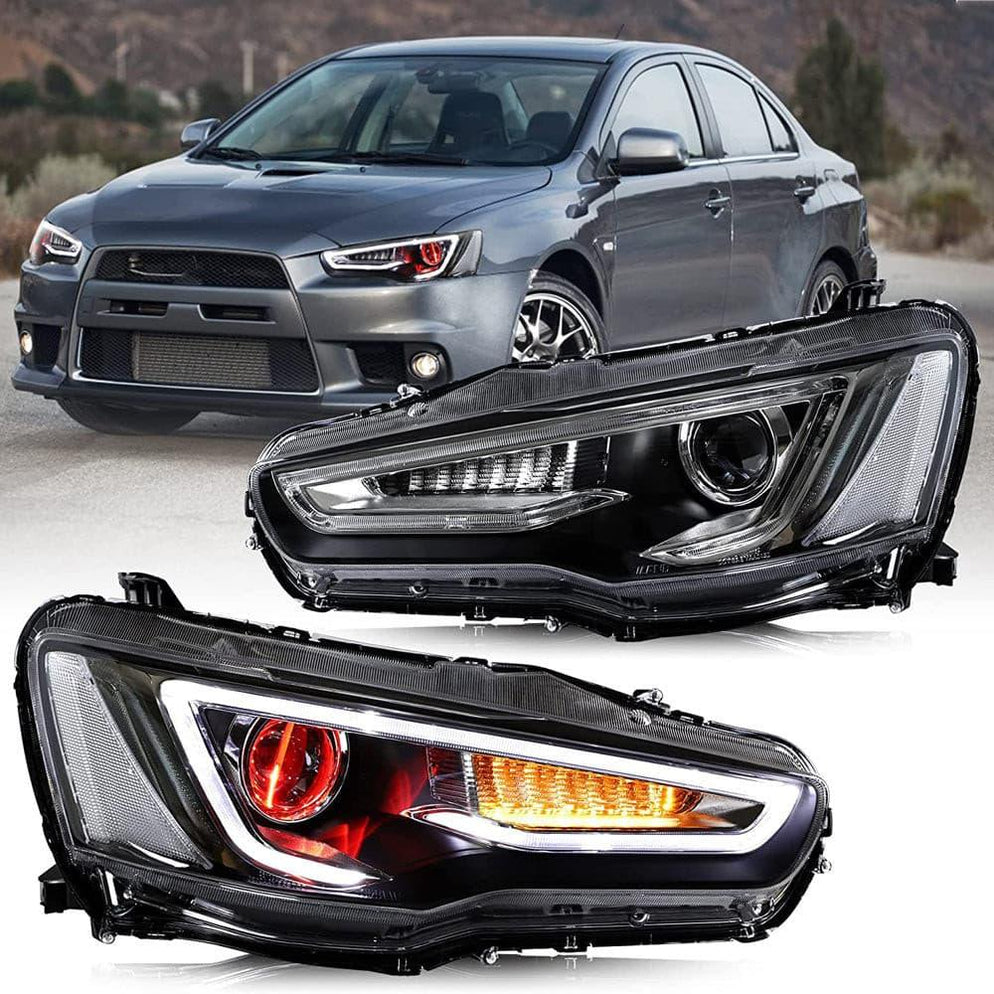 VLAND Demon Eye Headlights For Mitsubishi Lancer GT EVO X 2008-2018