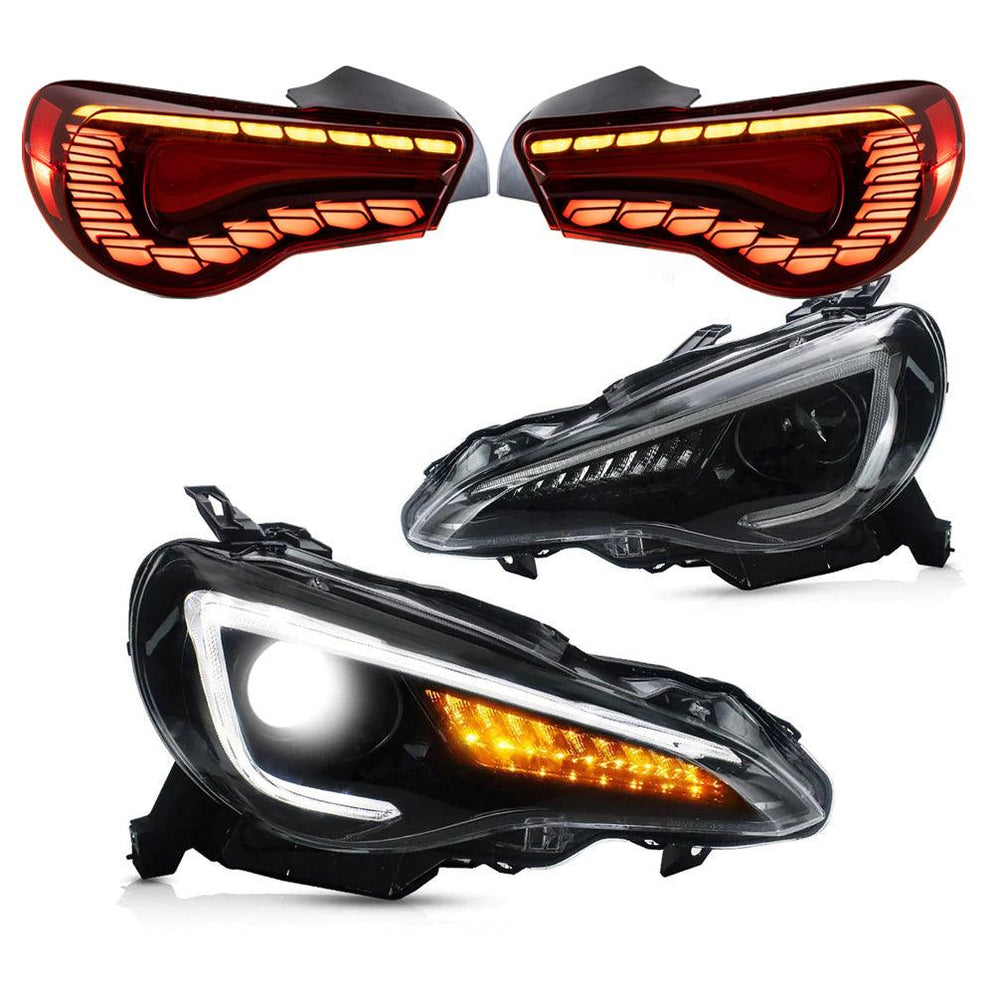 VLAND Headlights Tail Lights Combo For Toyota 86 GT86 Subaru BRZ Scion ...