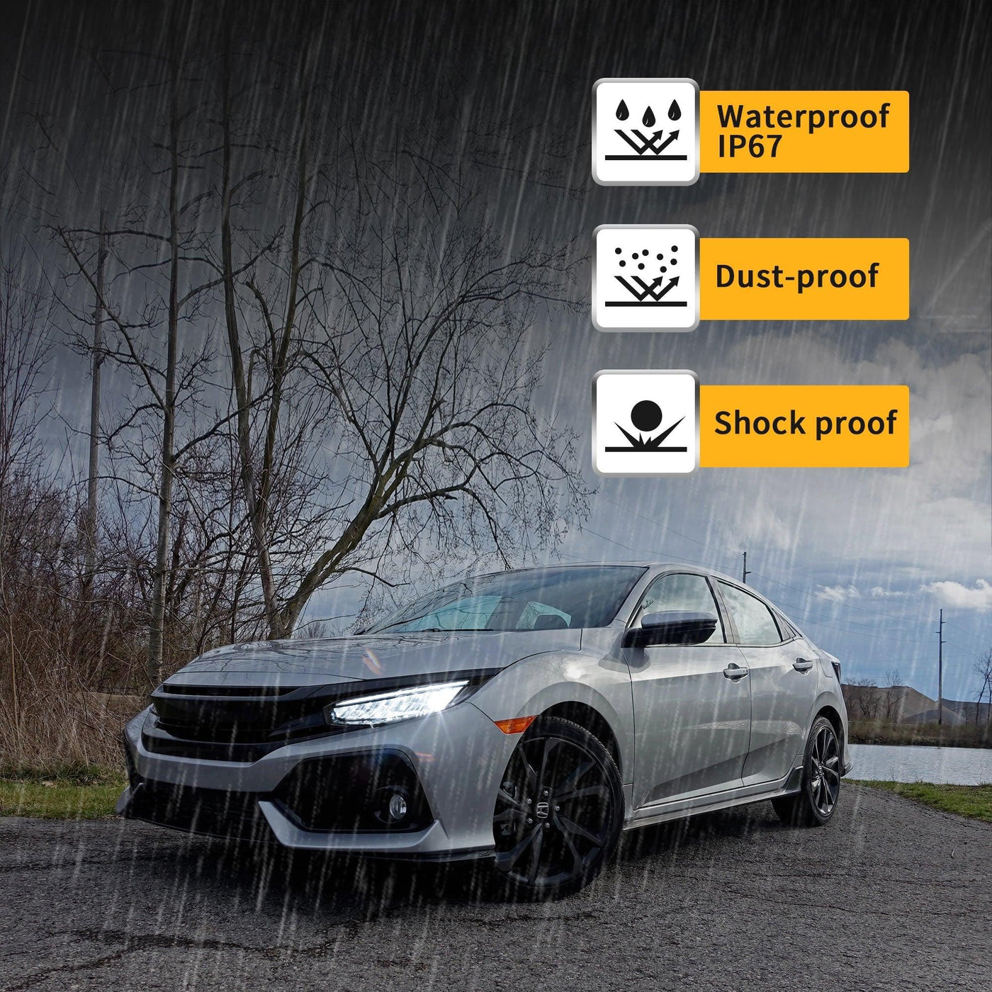 VLAND LED Headlights For Honda Civic 10th 2016-2021 Sedan & Hatchback ...