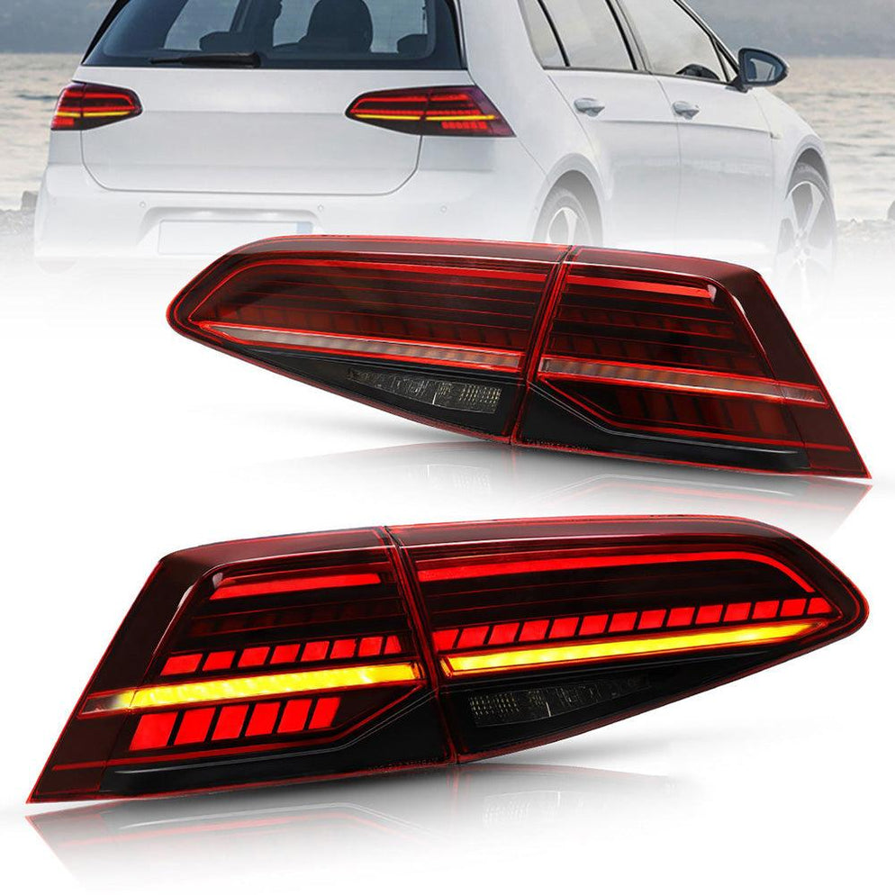 VLAND LED Tail lights Fit For Volkswagen Golf 7 MK7 MK7.5 2013-2020[E ...