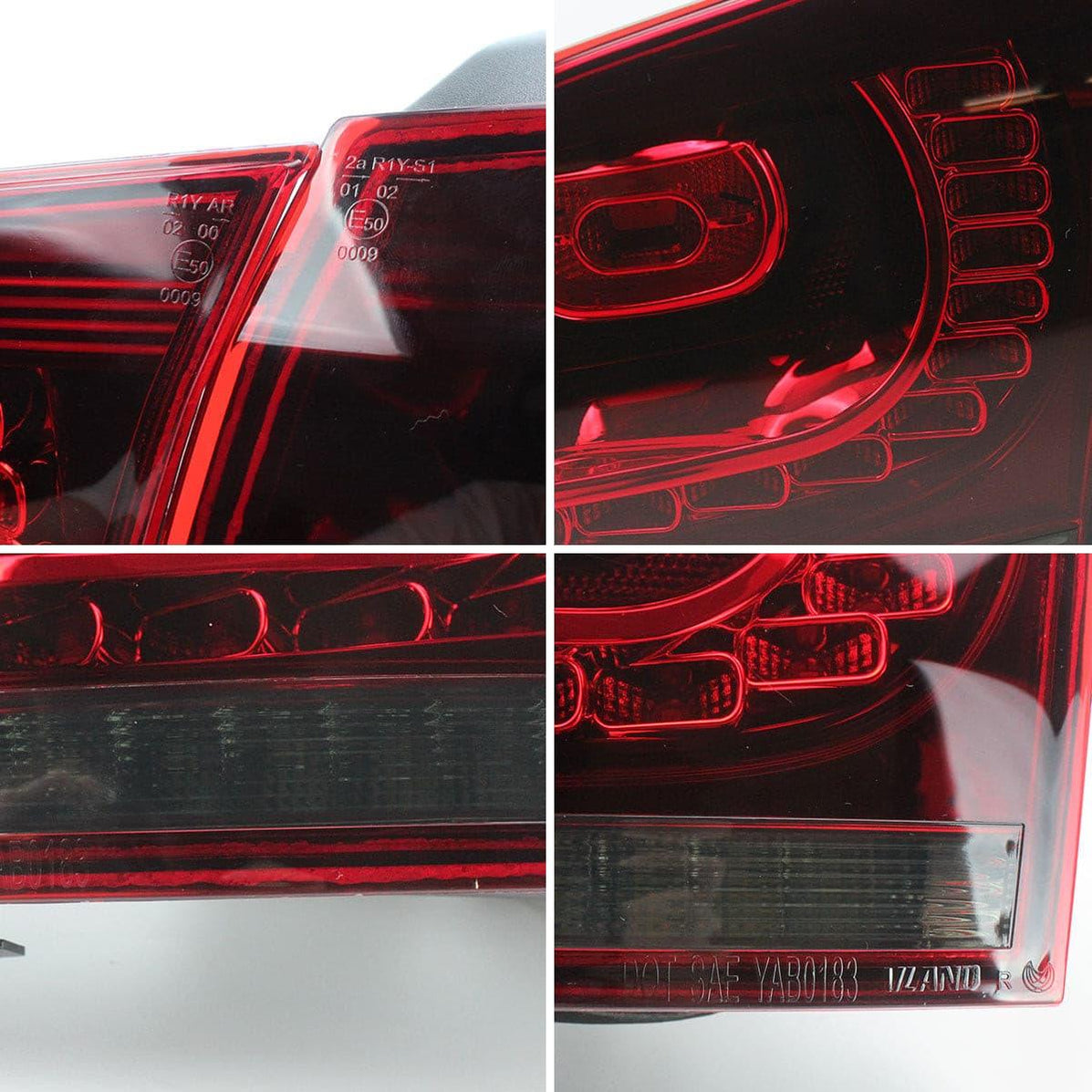 VLAND LED Tail lights For Volkswagen (VW) Golf 6 MK6 (TSI GTI R TDI GTD ...