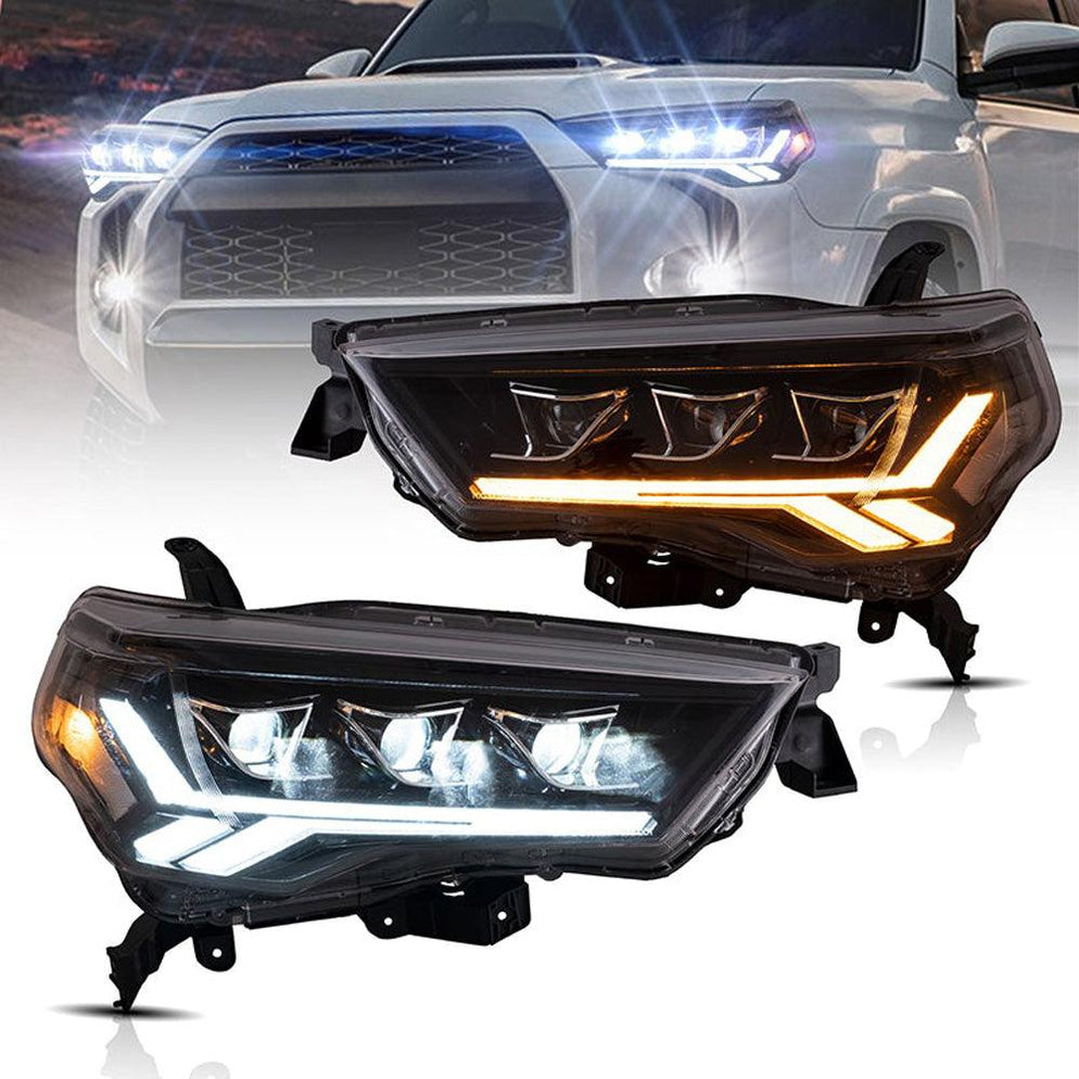 VLAND LED Reflector Headlights For Toyota 4Runner 2014-2023 [DOT.]